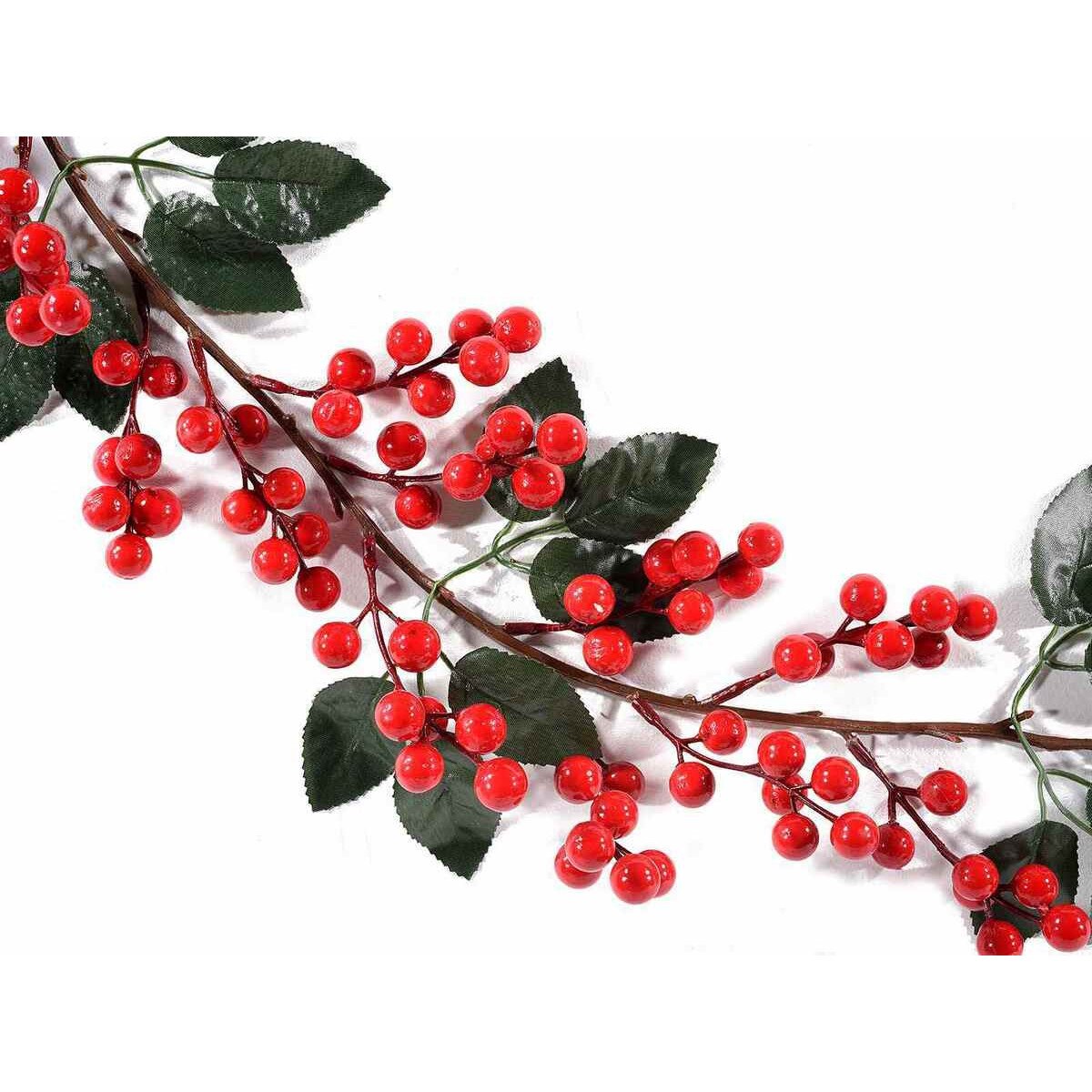 Ghirlanda fructe rosii artificiale 177 cm - eMAG.ro