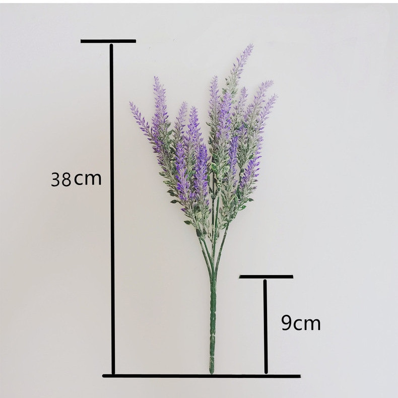 Buchet lavanda din flori artificiale, 38 cm inaltime - eMAG.ro