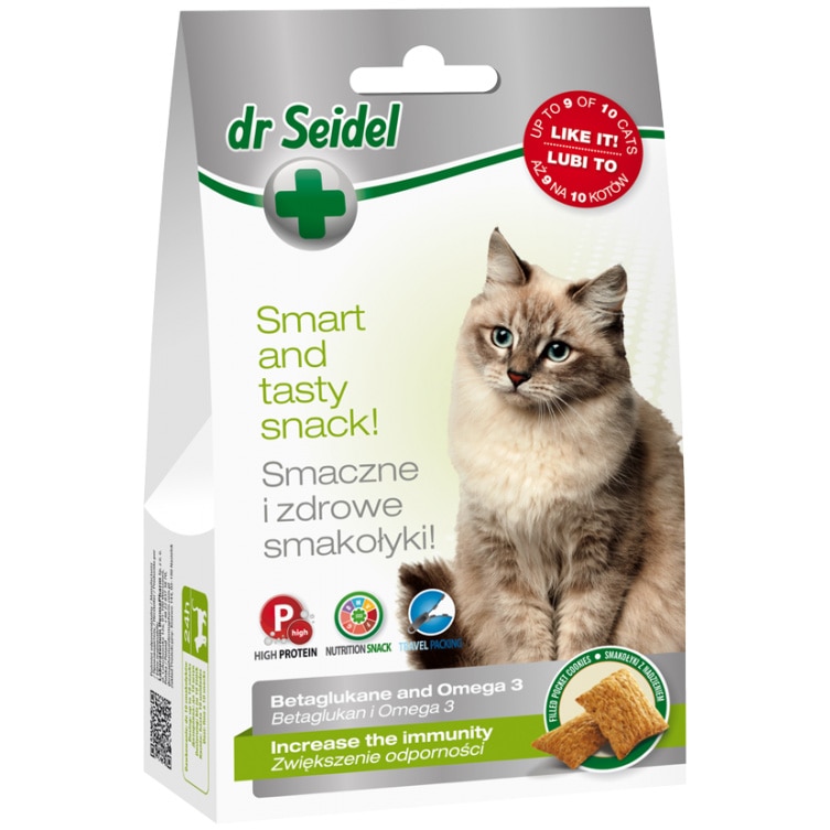 Recompense pentru pisici Dr Seidel, Imunitate, 50 g - eMAG.ro
