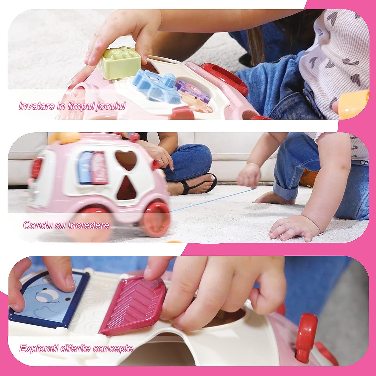 Jucarie Interactiva pentru Copii Mavio®️, Telefon Educativ Tip Autobuz ...