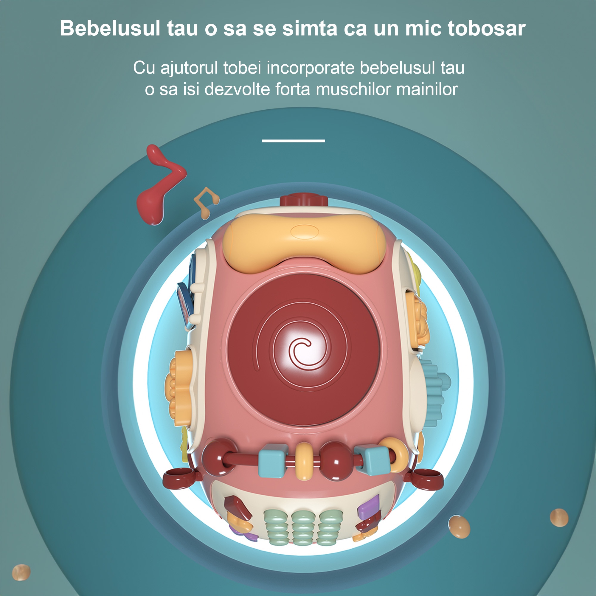 Jucarie Interactiva pentru Copii Mavio®️, Telefon Educativ Tip Autobuz ...