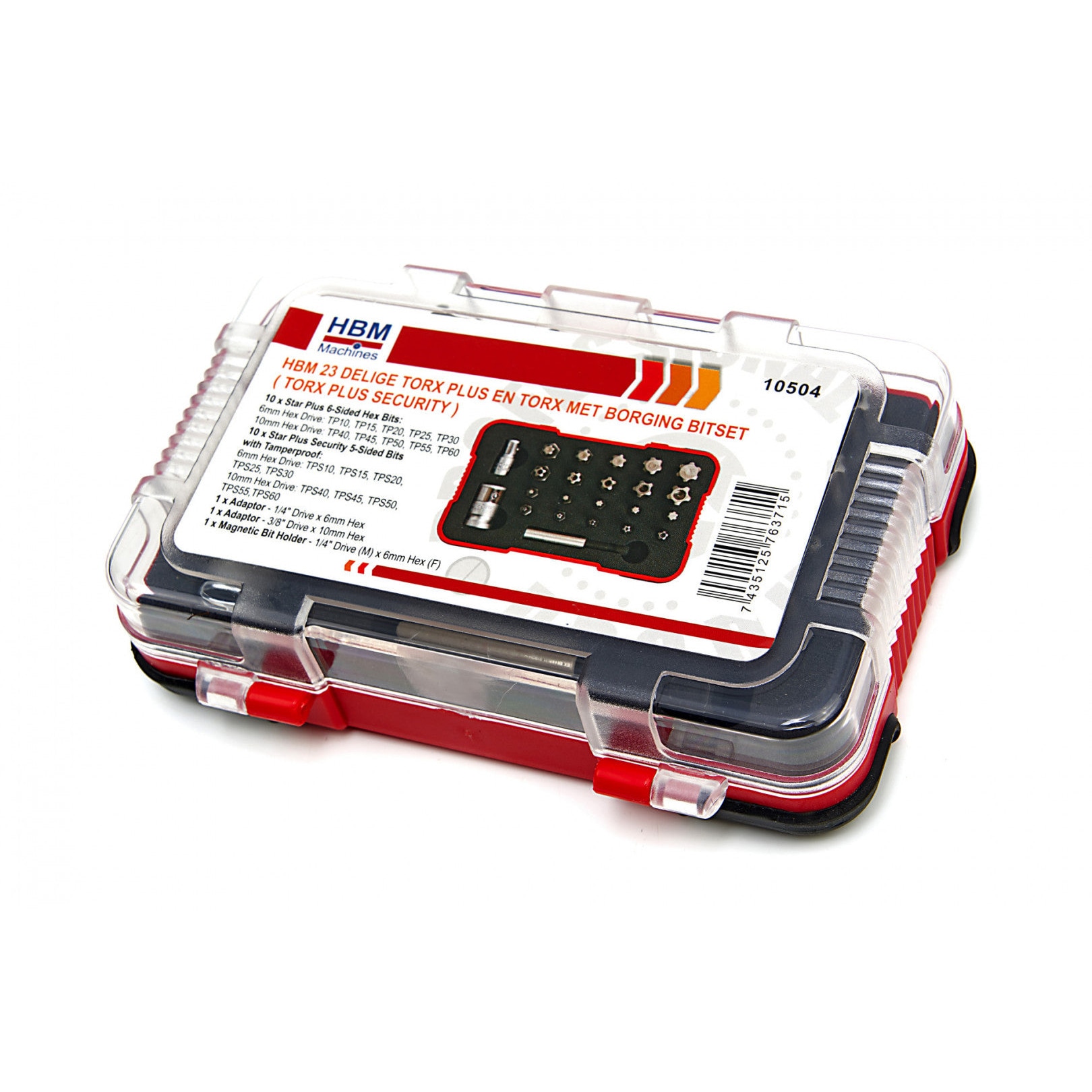 Set biti torx, HBM, torx plus, torx plus security, 23 piese - eMAG.ro