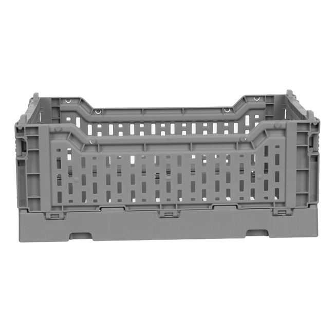 Set 4 ladite din plastic pliabile, gri, stivuibile, 4 x 4 litri ...