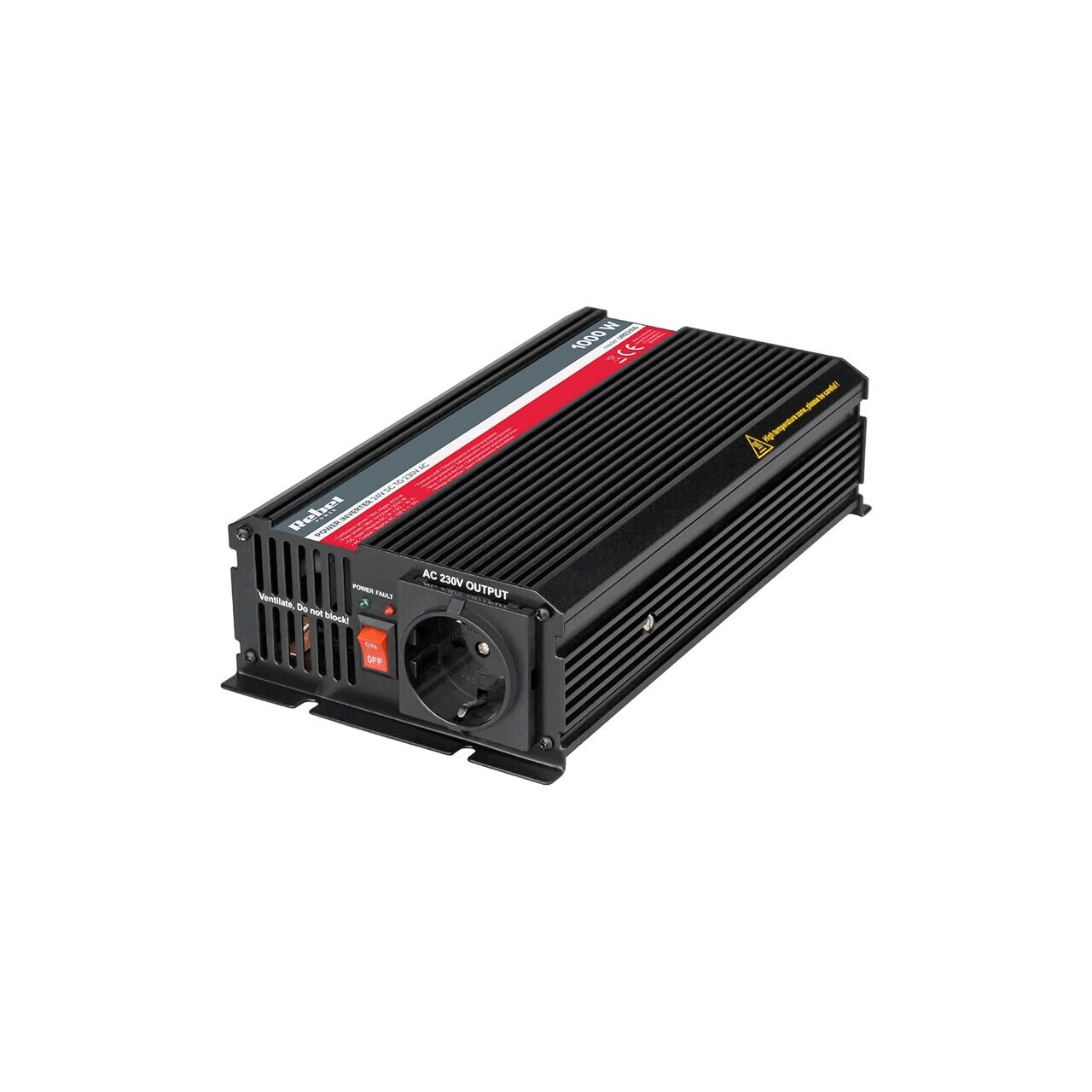 Invertor de tensiune, 24V-220V, putere 1000 W, Conectare la bricheta - eMAG.ro