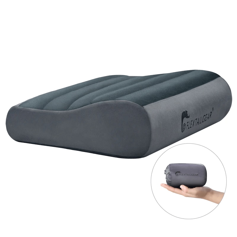 Perna gonflabila Flextail Zero Pillow, fara zgomot, compacta ...