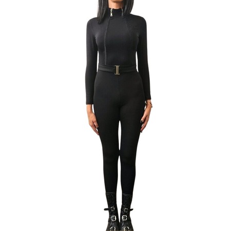 Дълъг дамски гащеризон Leah shaper Black - M - eMAG.bg