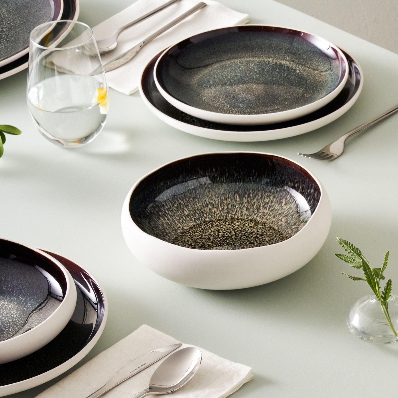 Set de vesela pentru 12 persoane Streamline Galactic, Karaca, Gresie ...