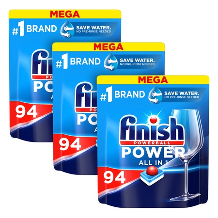 Finish Power All in 1 mosogatógép-tabletta, Regular, 3x 94 db - eMAG.hu