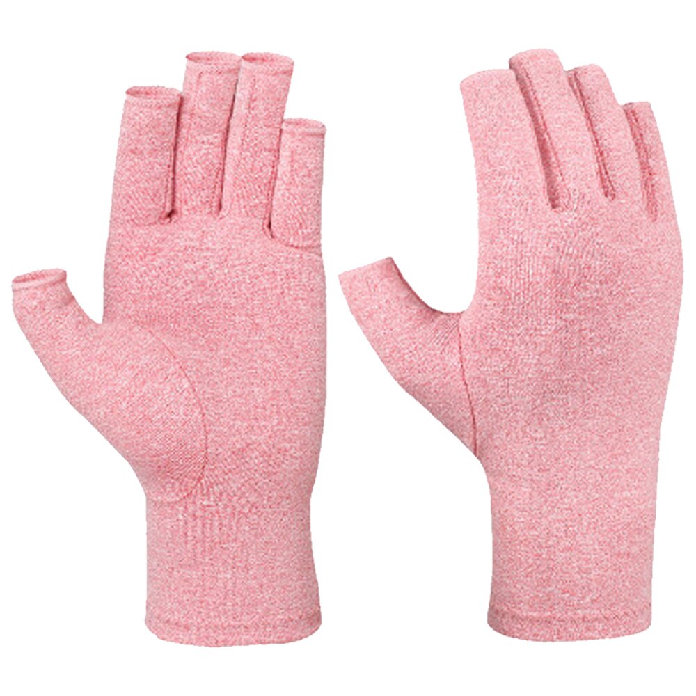 Manusi de compresie Cozevdnt, design fara degete, respirabile, roz ...