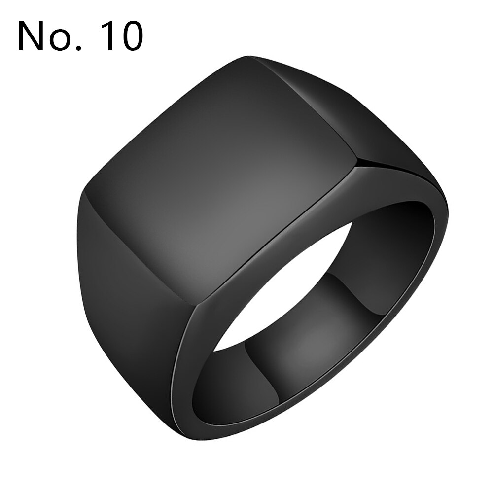 Inel pentru barbati, Cozevdnt, Inox, Negru - eMAG.ro