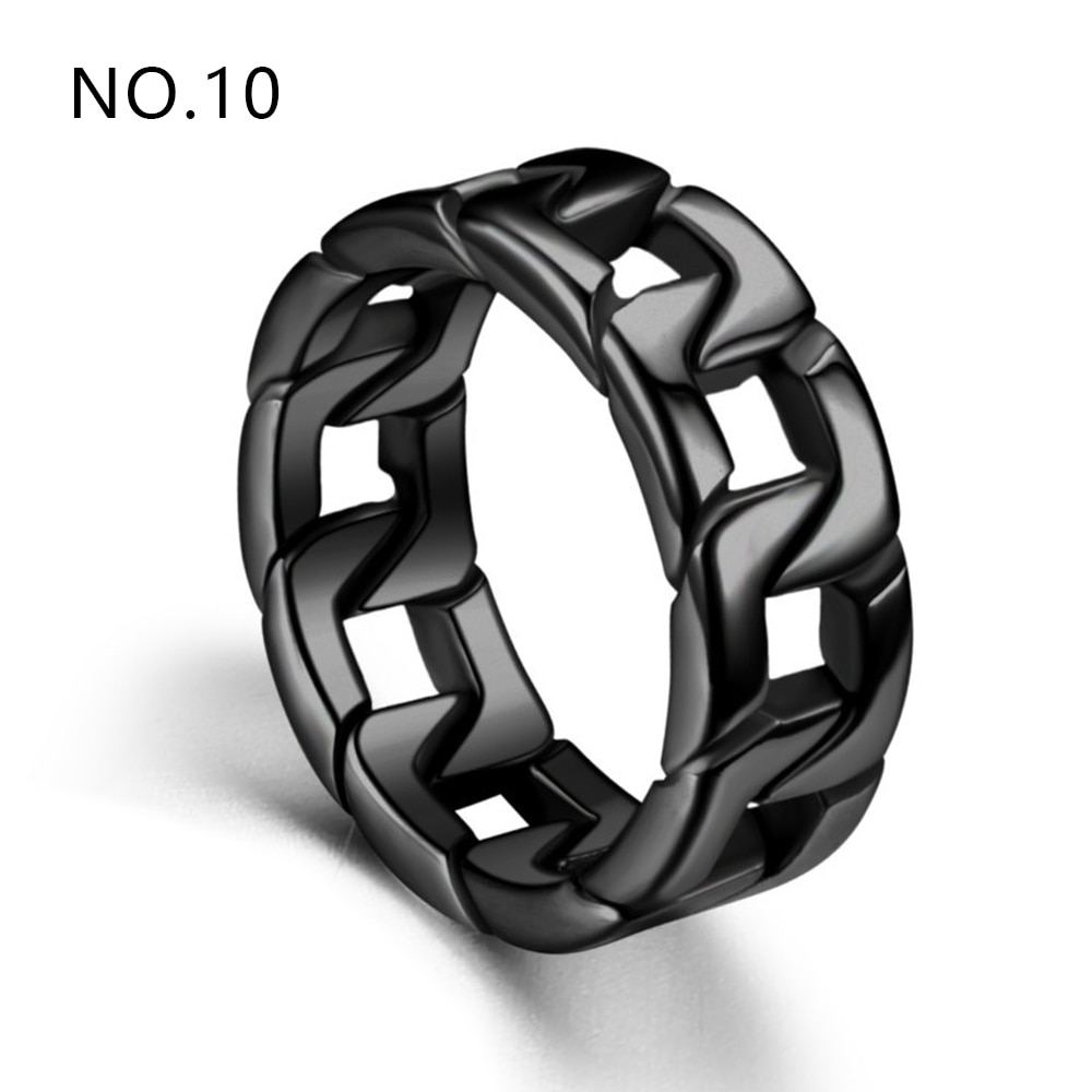 Inel pentru barbati, Cozevdnt, Inox, Negru - eMAG.ro