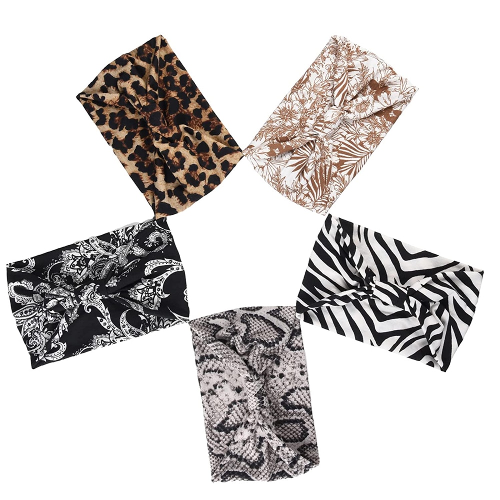 Set 6 bentite dama, Cozevdnt, Model turban, Textil, Maro - eMAG.ro