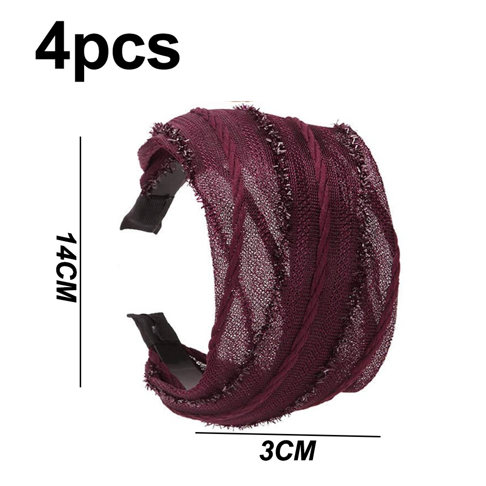 Set 4 bentite pentru par, Cozevdnt, Plastic, Multicolor - eMAG.ro