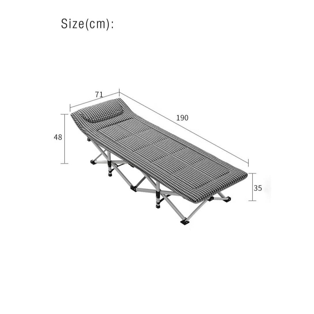 Pat pliabil, WALALLA, Otel/PVC/Panza Oxford, 48x190x71cm, Alb/Negru ...