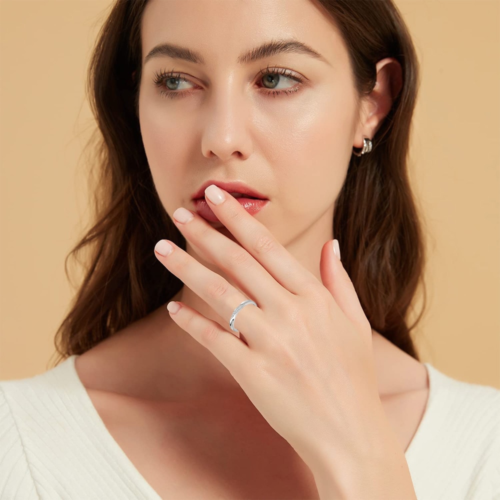 Verighete ajustabile din argint S925 - eMAG.ro