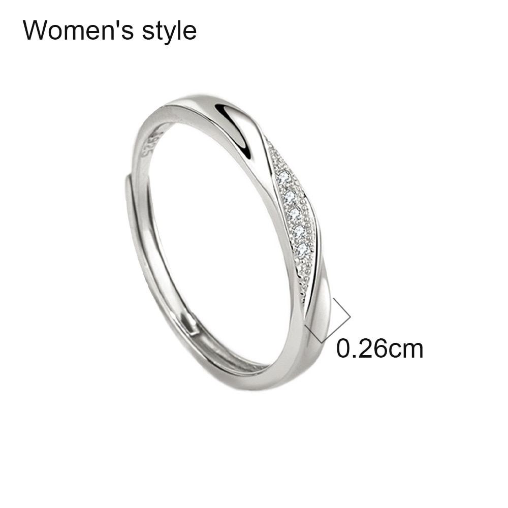 Verighete ajustabile din argint S925 - eMAG.ro