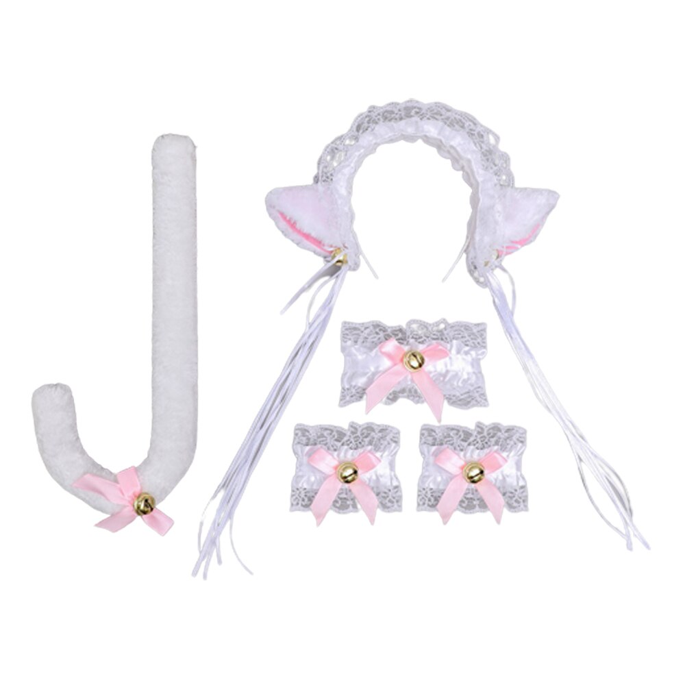 Set bentita + Coada pisica + 3 accesorii, Cozevdnt, Roz/Argintiu - eMAG.ro