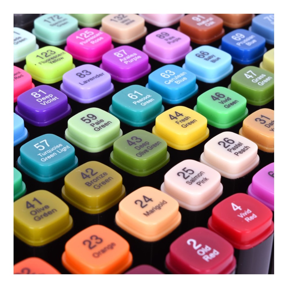 Set 168 markere, TOUCH ART, cu capate, multicolor, pentru colorat - eMAG.ro