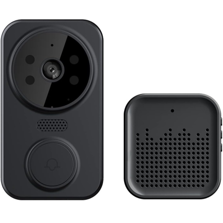 Sonerie Video Inteligenta wireless cu camera de supraveghere 1080p ...