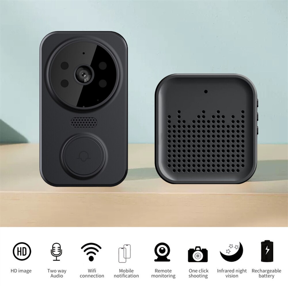 Sonerie Video Inteligenta wireless cu camera de supraveghere 1080p ...