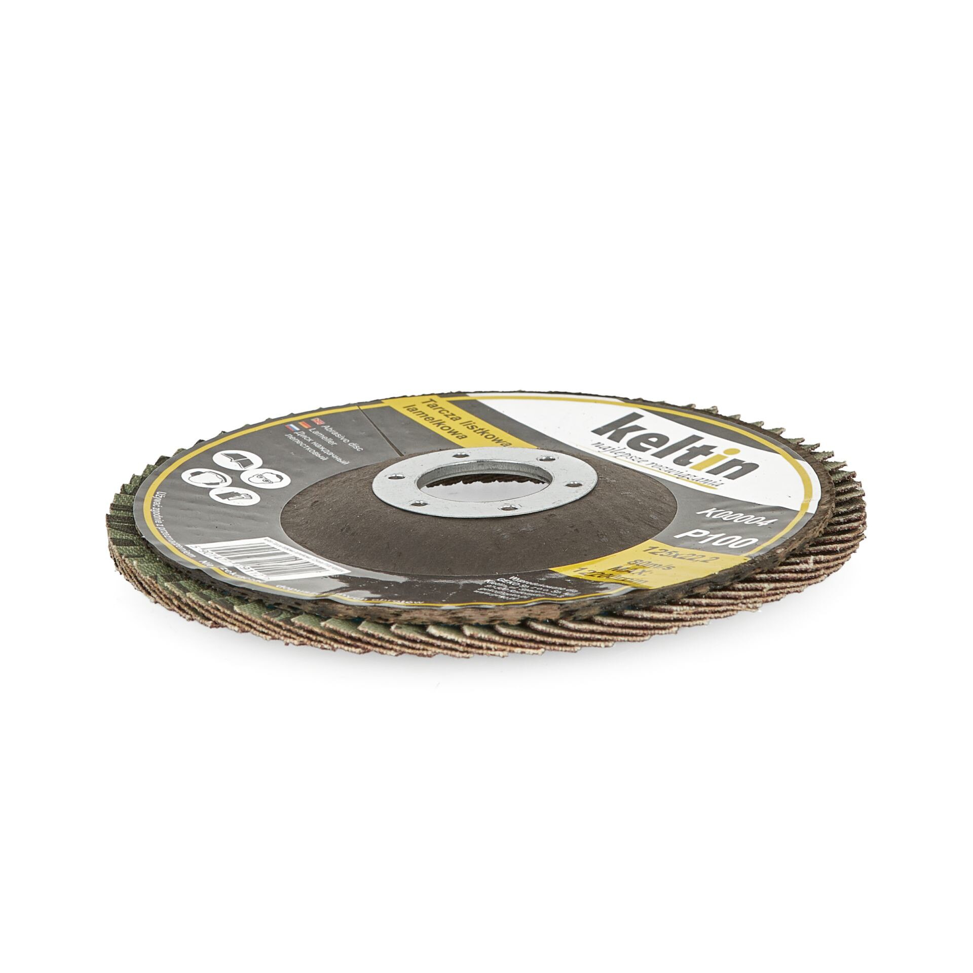 Disc lamelar pentru slefuit, P100, 125 mm, Keltin K00004 - eMAG.ro