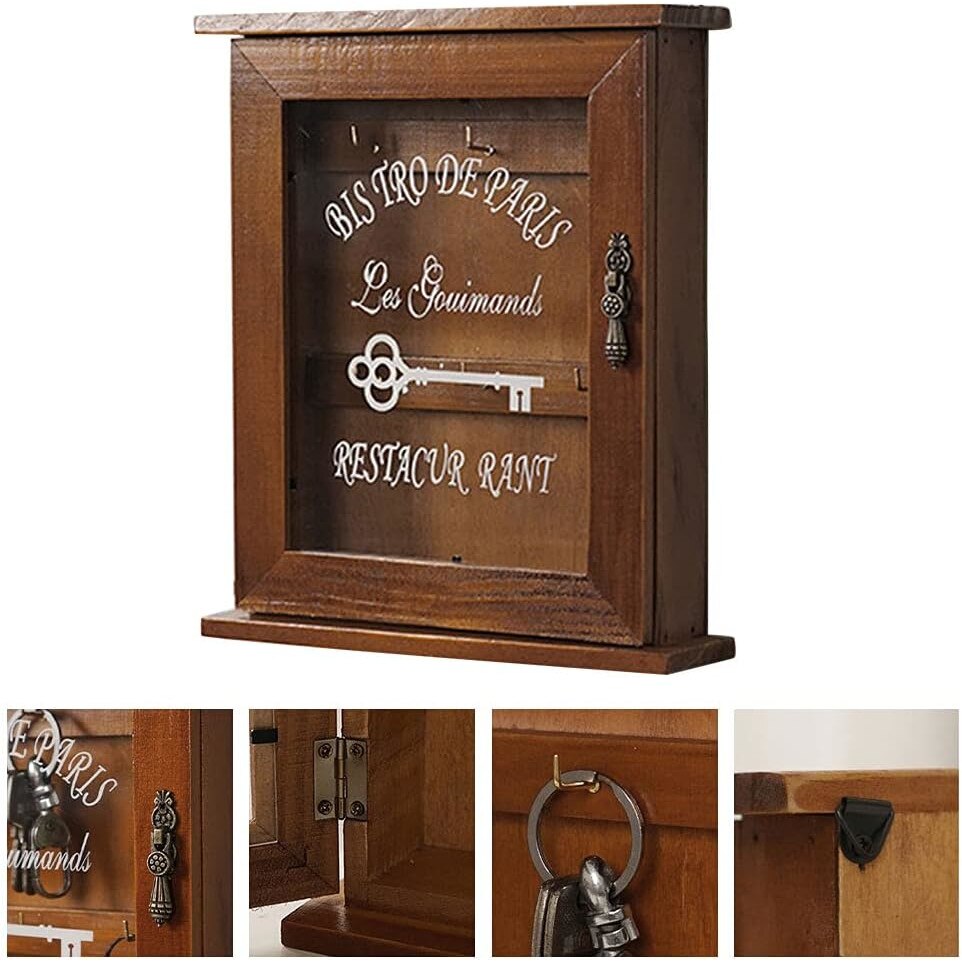 Dulap pentru chei montat pe perete, KkvoGmle, Lemn - eMAG.ro