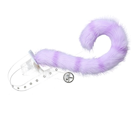 Coada de pisica Cozevdnt, Faux Fur, reglabila, mov, 80cm - eMAG.ro