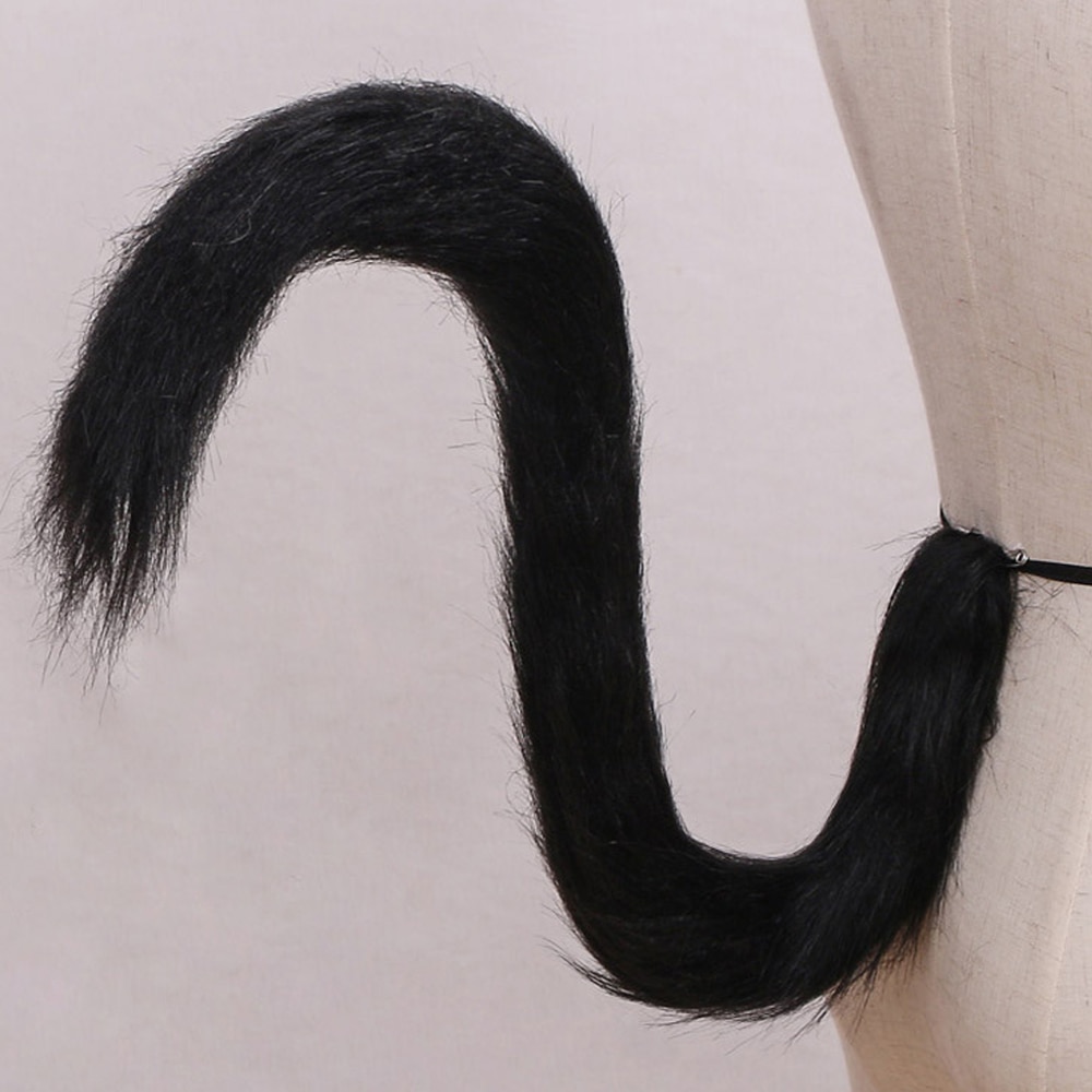 Coada de pisica pentru costum, Cozevdnt, 80 cm, Negru - eMAG.ro
