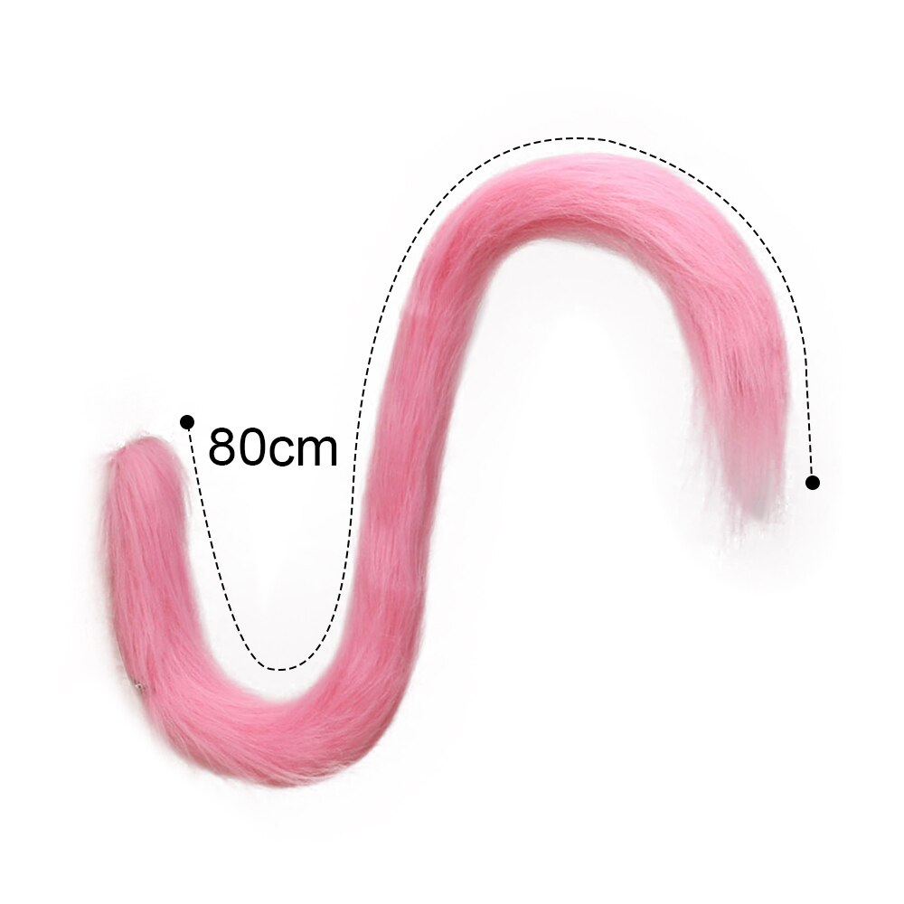 Coada de pisica pentru costum, Cozevdnt, Plus, 80 cm, Roz - eMAG.ro