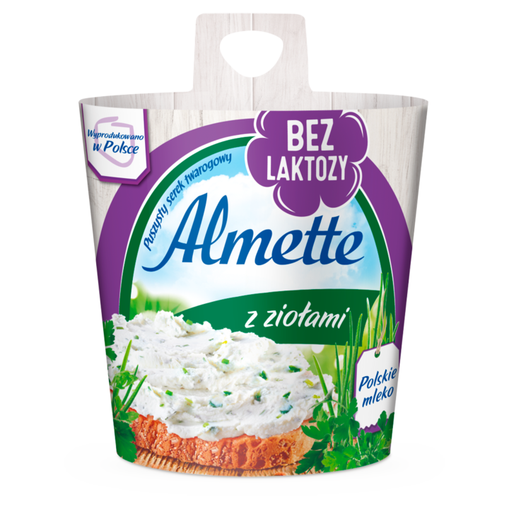 Branza de vaci pufoasa, Almette, Fara lactoza, 150 g - eMAG.ro