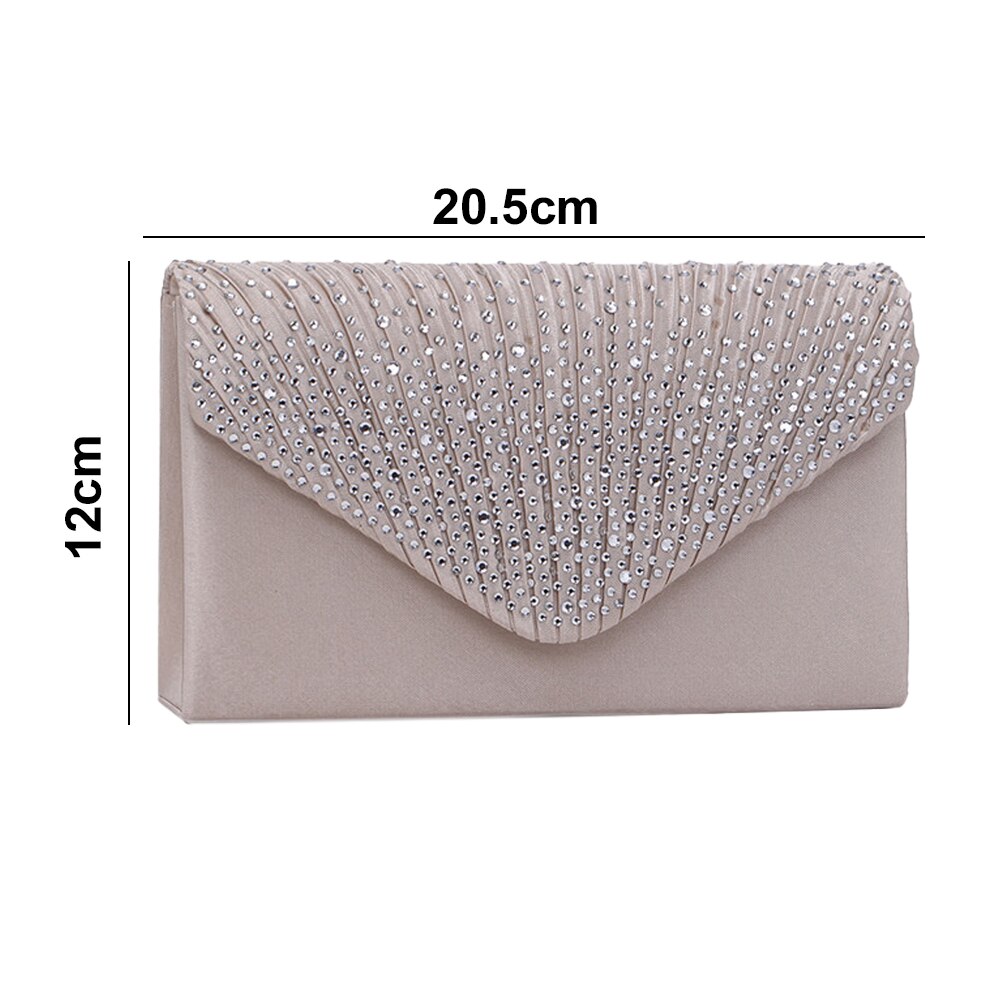 Geanta de seara, Cozevdnt, Satin, 12x20.5 cm, Piersica - eMAG.ro