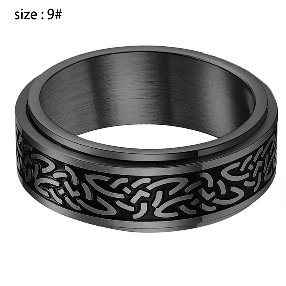 Inel pentru barbati, Cozevdnt, Silicon, Negru, Marimea 9 - eMAG.ro