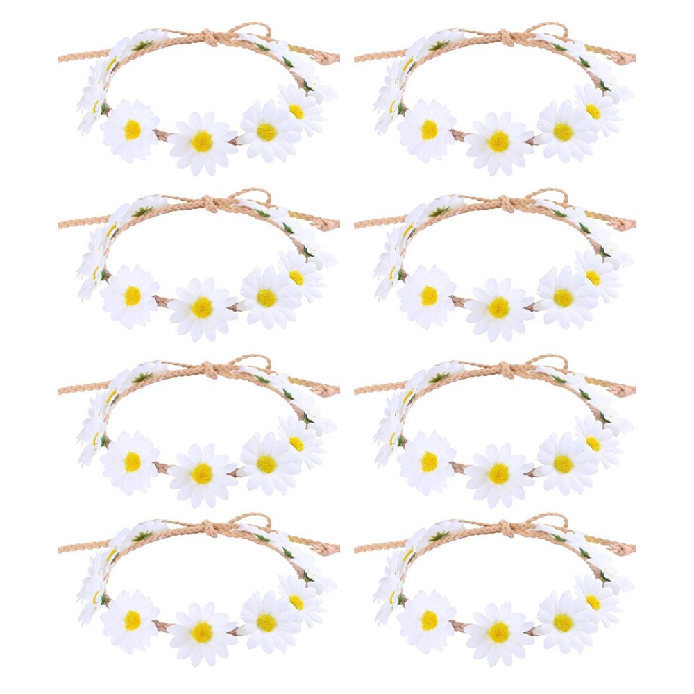 Coronita de par cu flori de floarea-soarelui, Zeaicos, set 8 bucati ...