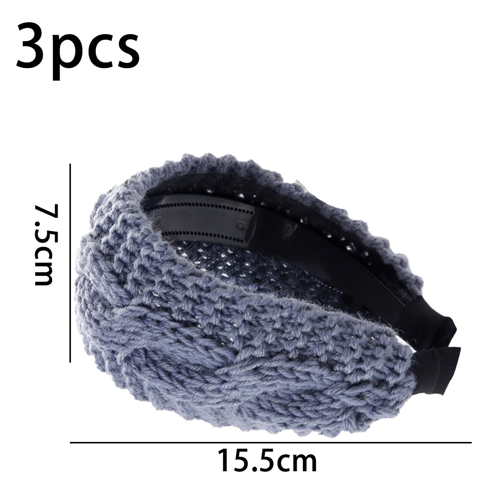 Set 3 bentite pentru cap, Cozevdnt, Lana/Plastic, Multicolor - eMAG.ro