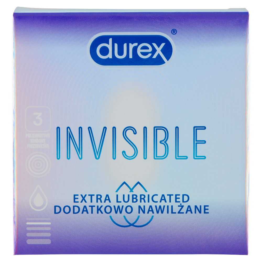 Prezervative Durex Invizibil Extra-Umiditate 3 Buc - eMAG.ro