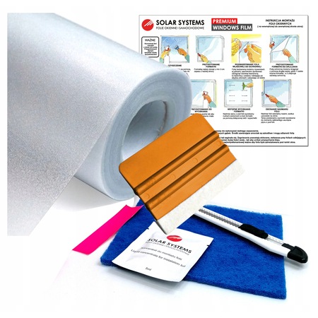 Folie de geam laptoasa mata, alba auto-adeziva pe sticla, Solar Systems ...