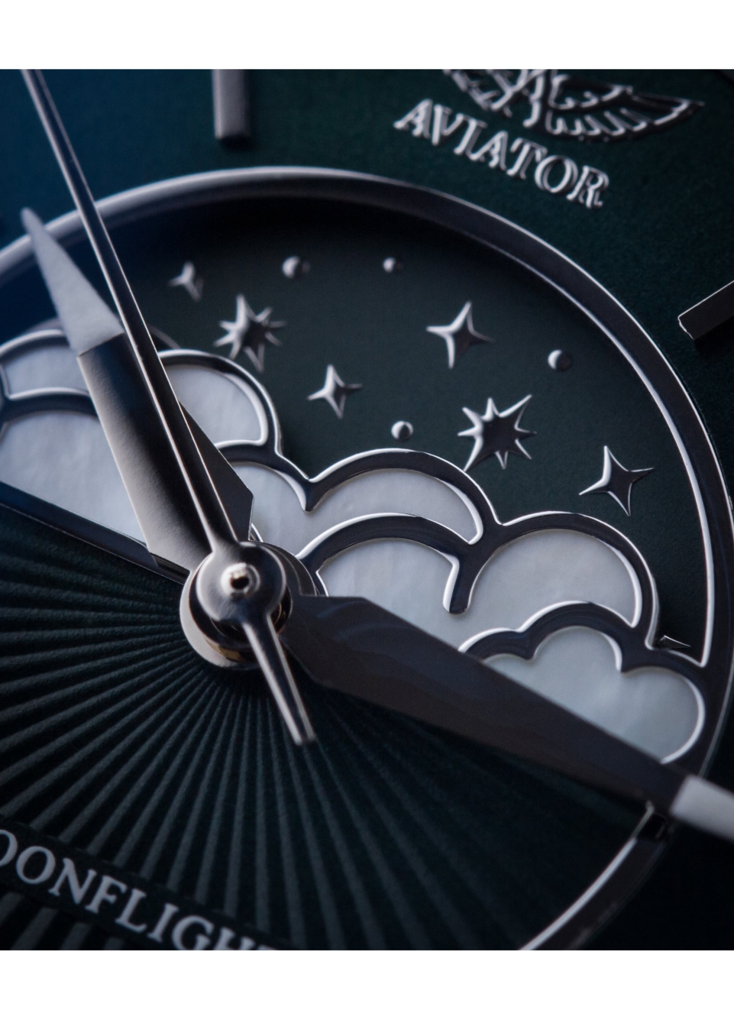 Ceas dama, Aviator, Inox/Piele naturala, Quartz, Verde - eMAG.ro