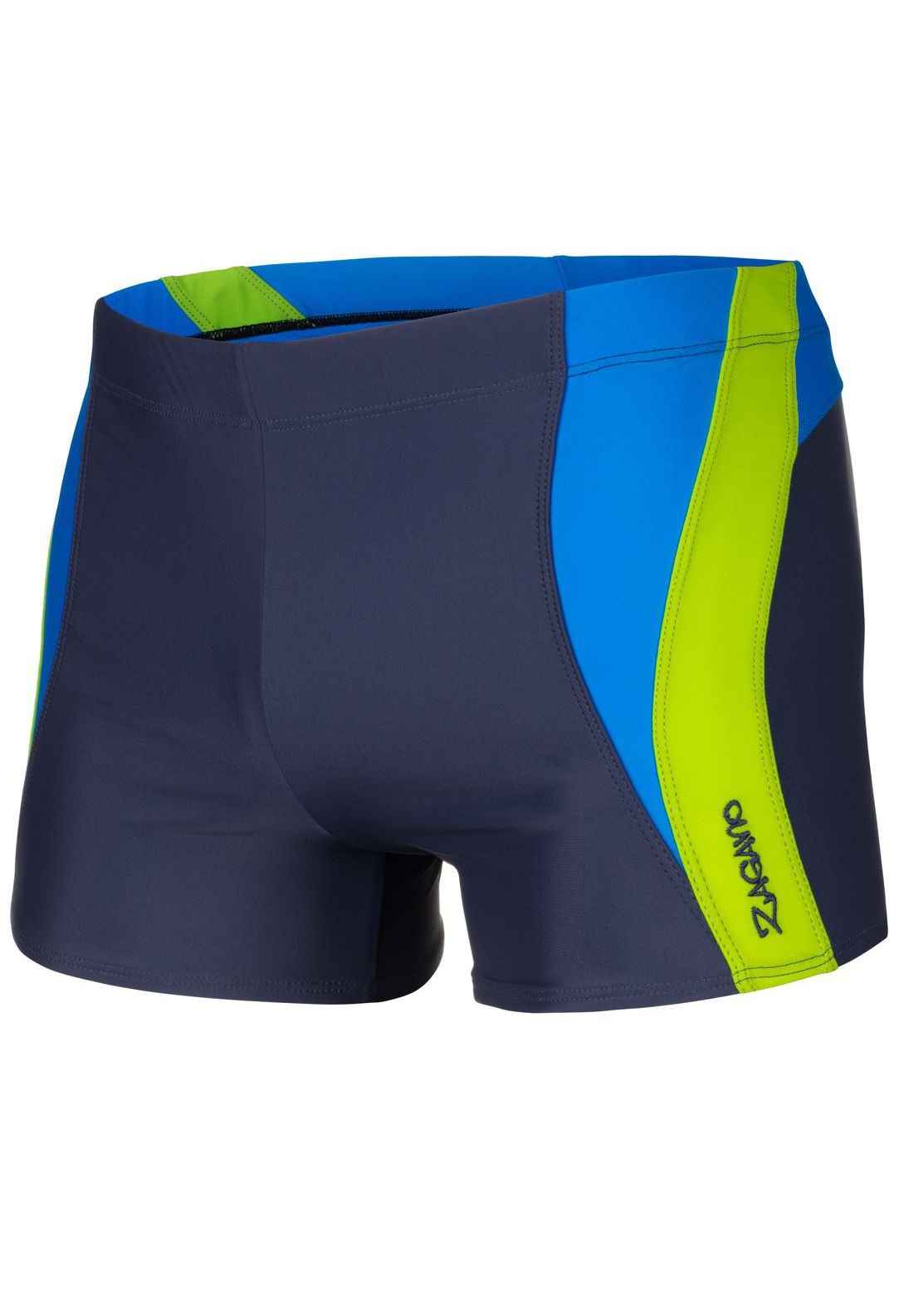 Slip de baie barbati, Zagano 2376, Poliamida, Albastru-Verde, XXL - eMAG.ro