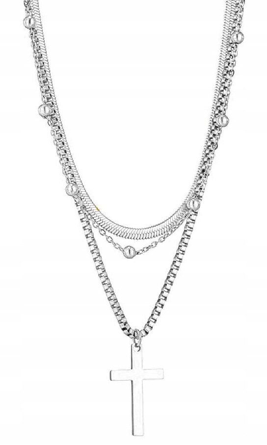 Colier dama, Edibazzar, Inox, Argintiu - eMAG.ro