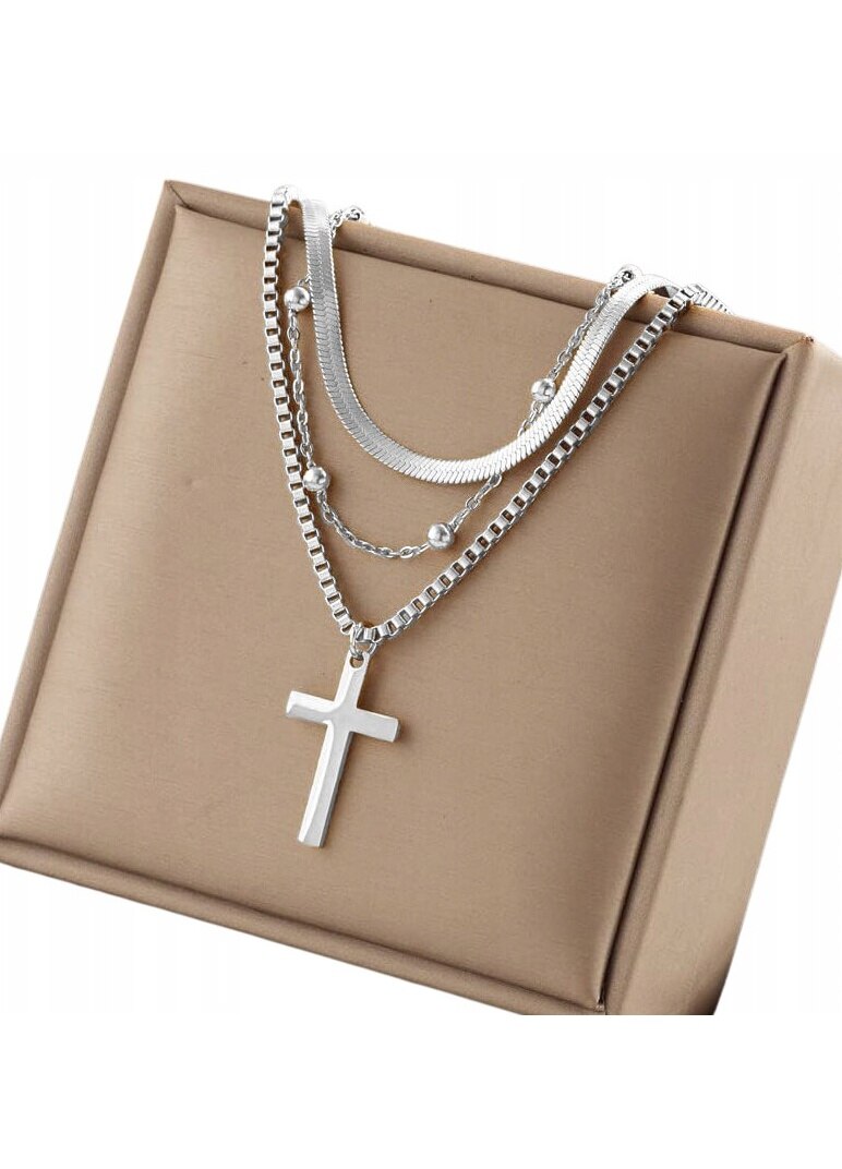 Colier dama, Edibazzar, Inox, Argintiu - eMAG.ro