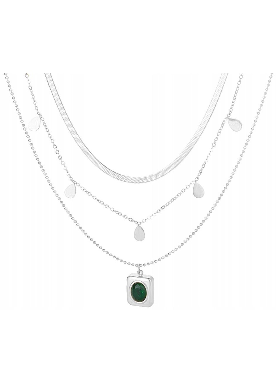 Colier dama, Edibazzar, Inox, Argintiu - eMAG.ro