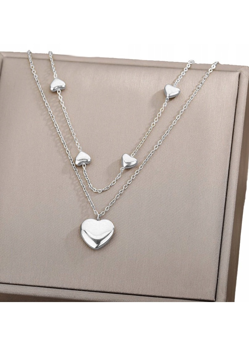 Colier dama, Edibazzar, Inox, Argintiu - eMAG.ro