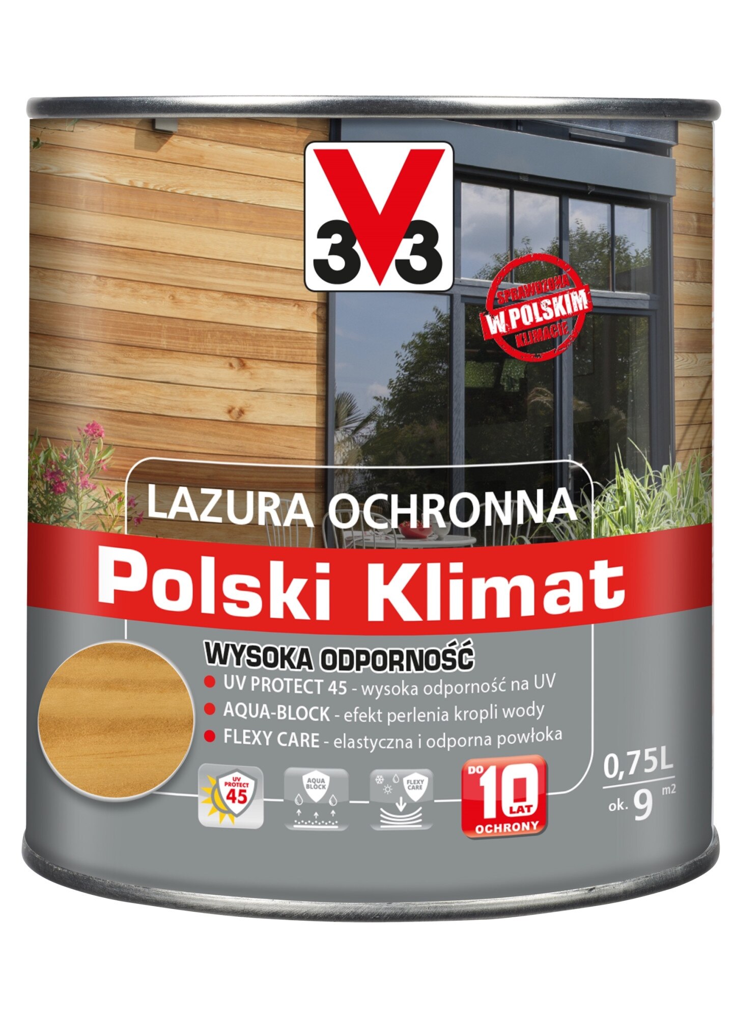 Lac pentru lemn, V33, de inalta rezistenta, satinat, 2.5L, Incolor ...