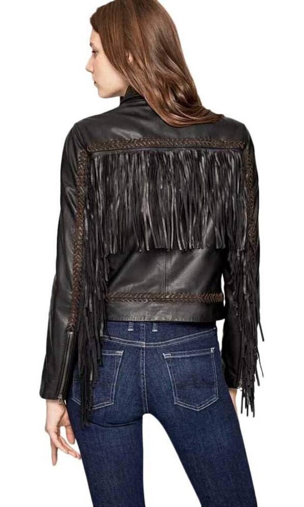 Дамско яке, Pepe Jeans, Естествена кожа, Черно, S - eMAG.bg