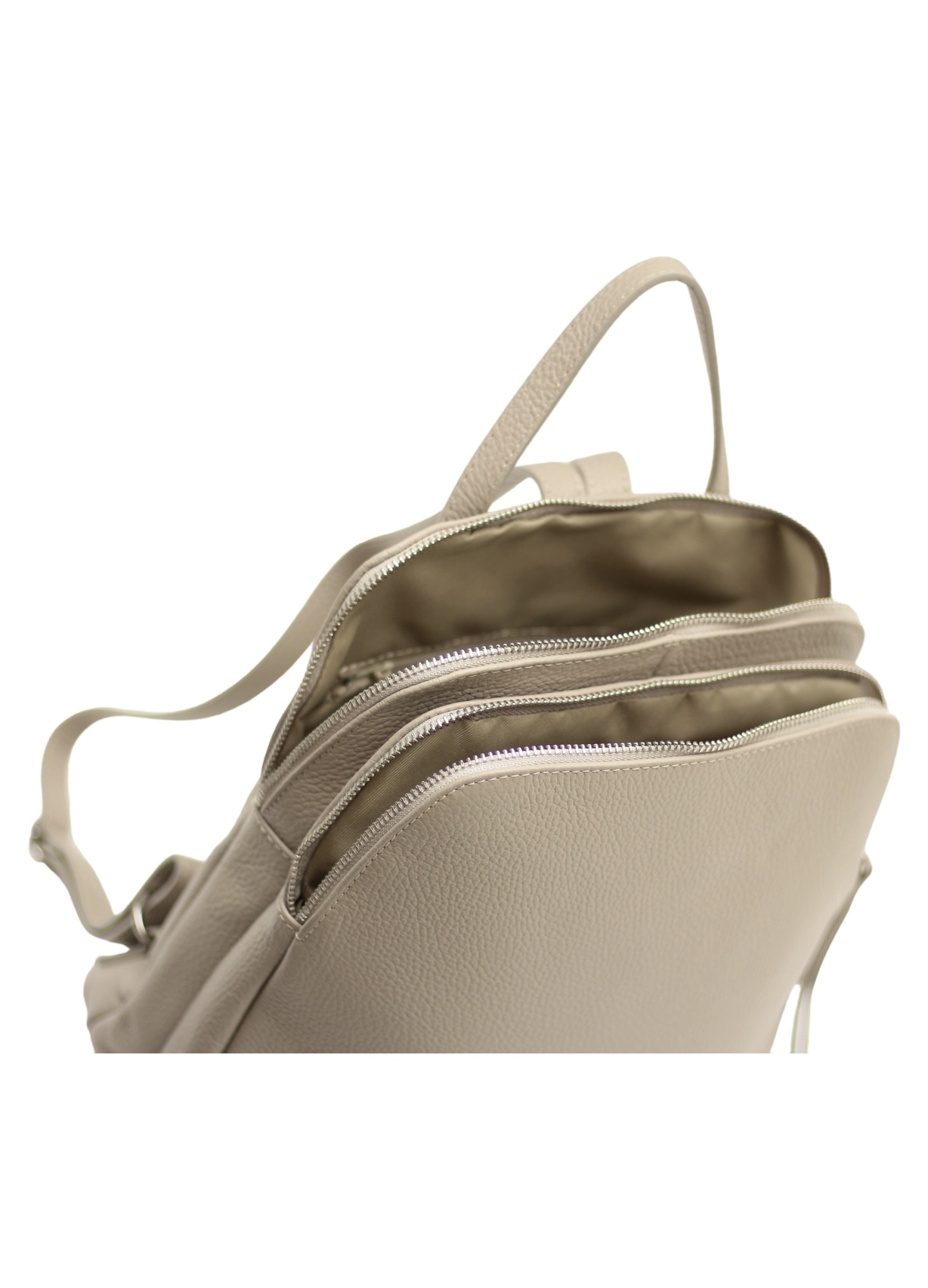 Rucsac dama, Moranti, Piele naturala, Bej - eMAG.ro