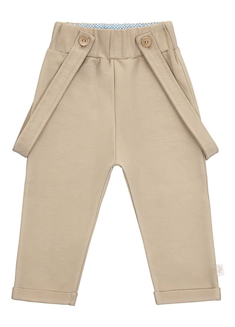 Pantaloni copii, Ewa Collection, Bumbac, Bej, 62cm - eMAG.ro
