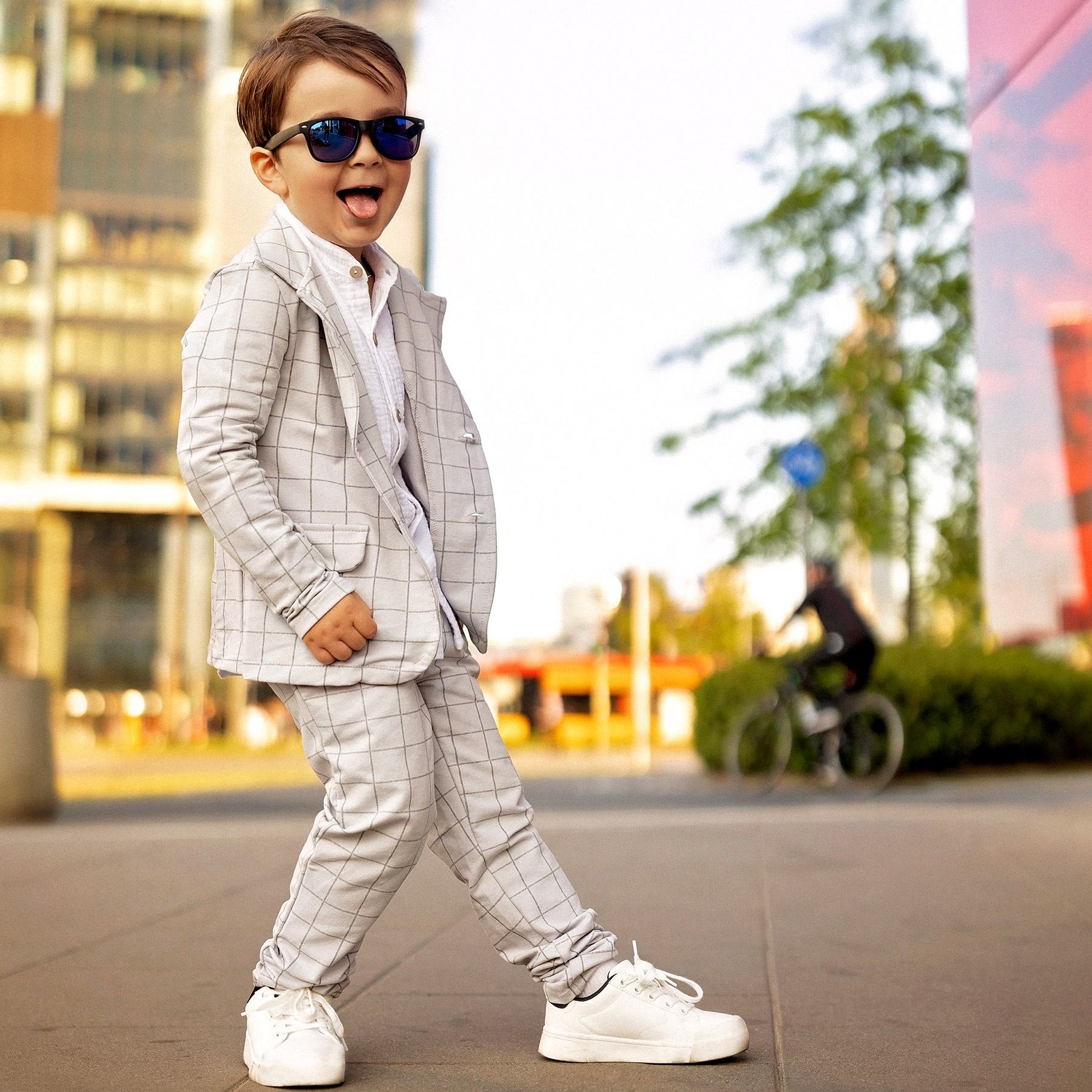 Sacou Royal Kids, Bumbac, Gri, 128-134cm - eMAG.ro