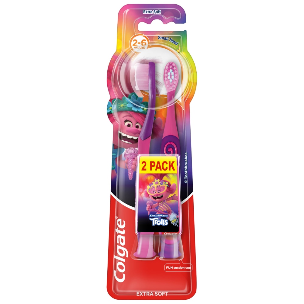 Четка за зъби, Colgate, Kids, Multicolor, 2 бр - eMAG.bg
