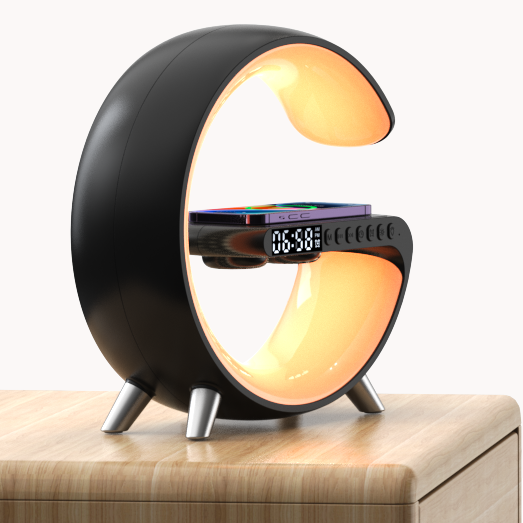 Ceas cu LED, Lumina RGB, Ambientala, Lumina de trezire, Negru - eMAG.ro