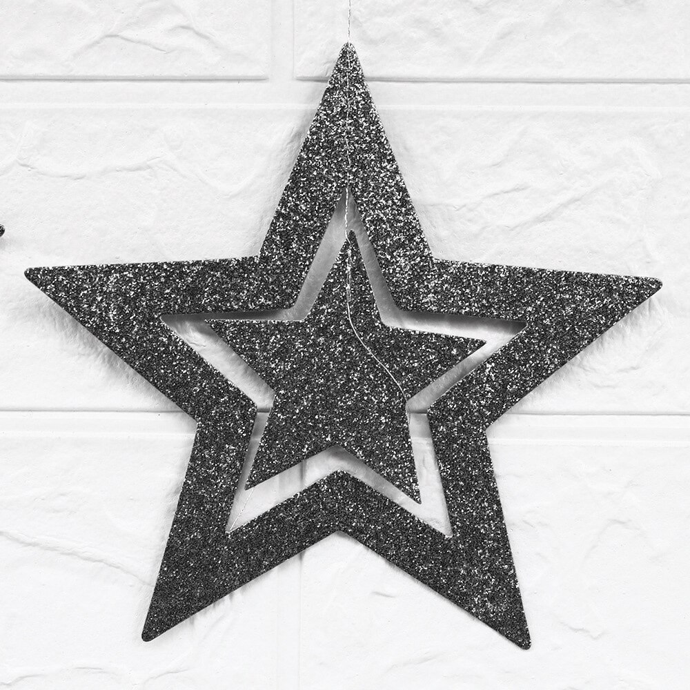 Decoratiuni petrecere, JeiibrZui, Carton, Argintiu - eMAG.ro